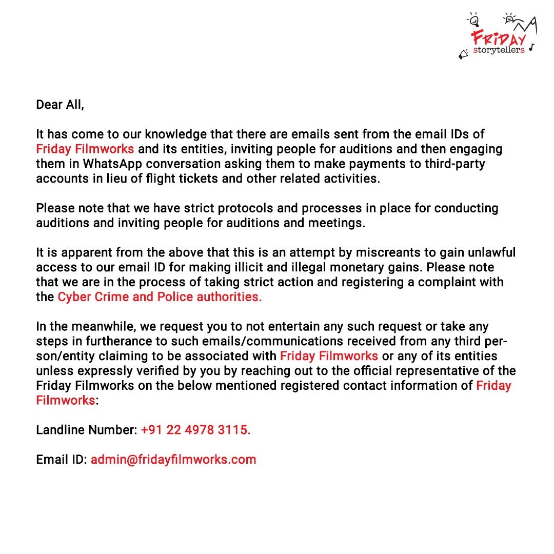 Friday Storytellers | Movies & Web Series Production Company